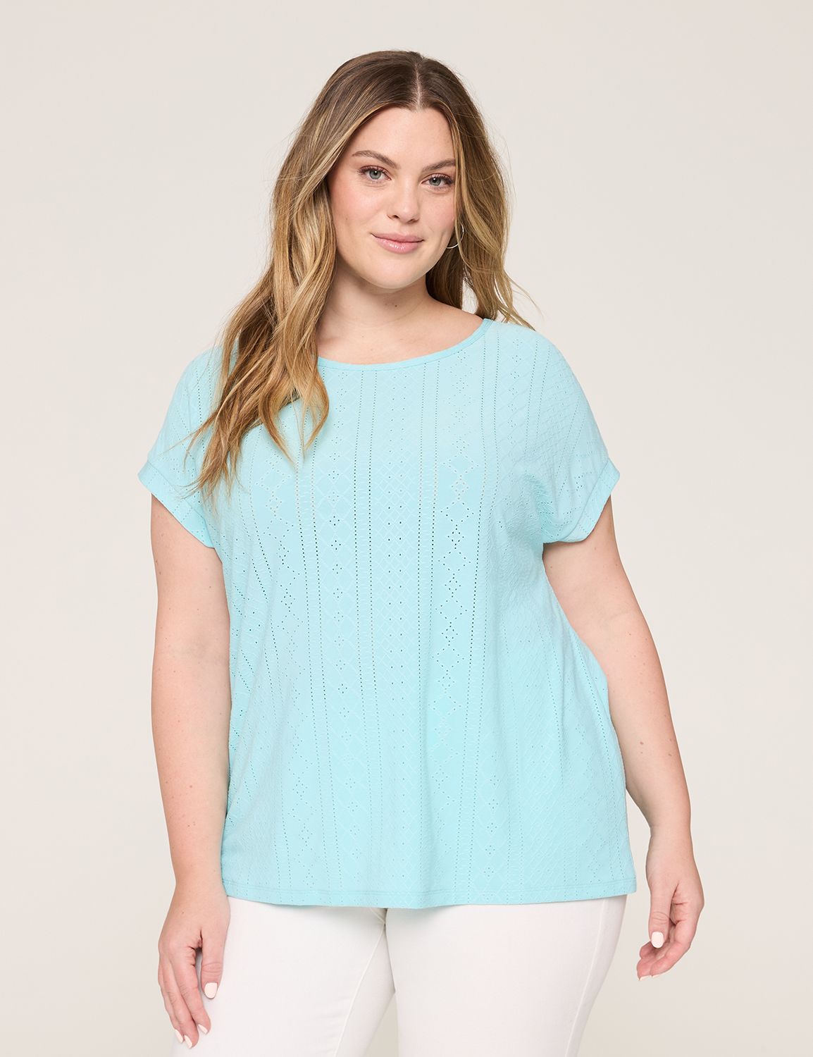 WV Dolman Open Crew Neck Keyhole Ba | LaneBryant