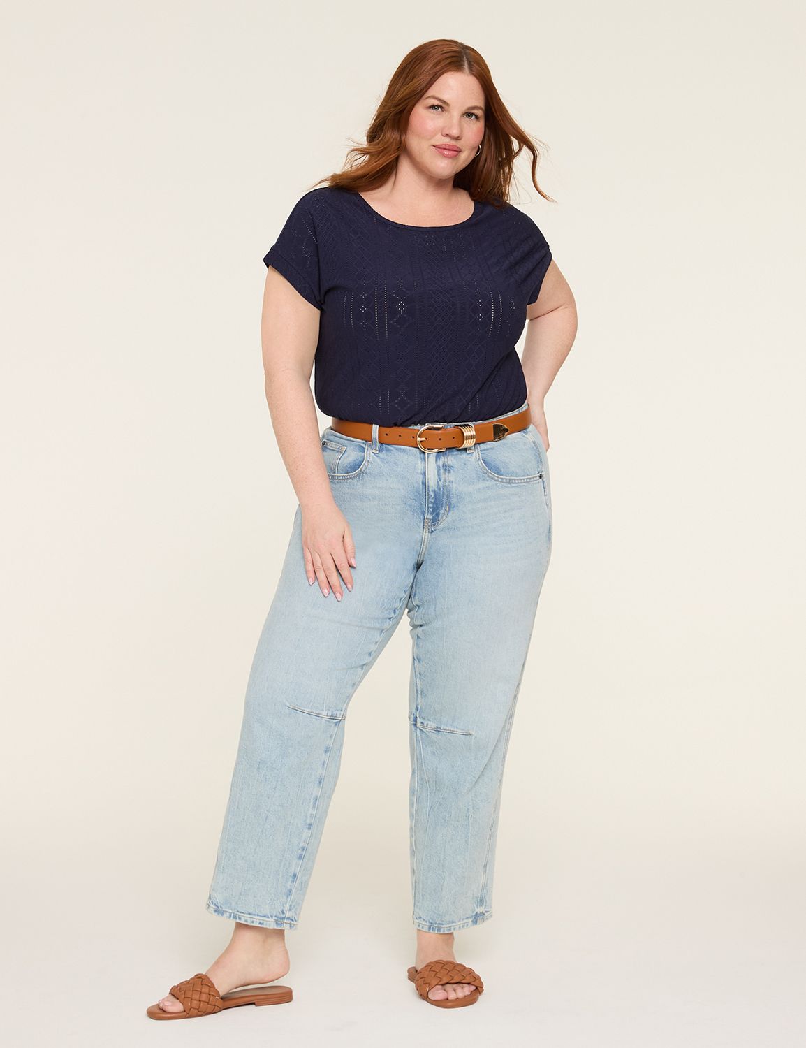 WV Dolman Open Crew Neck Keyhole Ba | LaneBryant