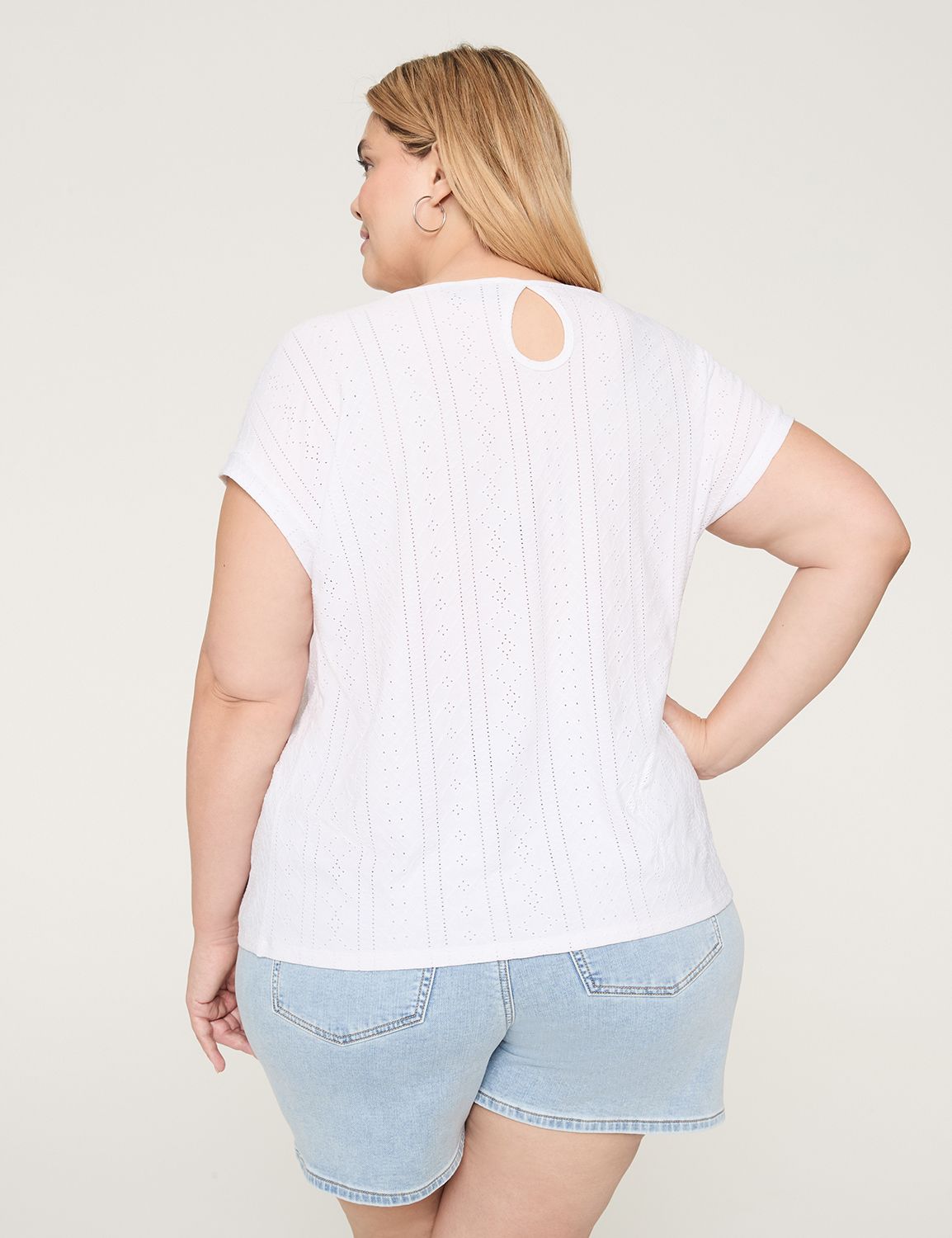 WV Dolman Open Crew Neck Keyhole Ba | LaneBryant