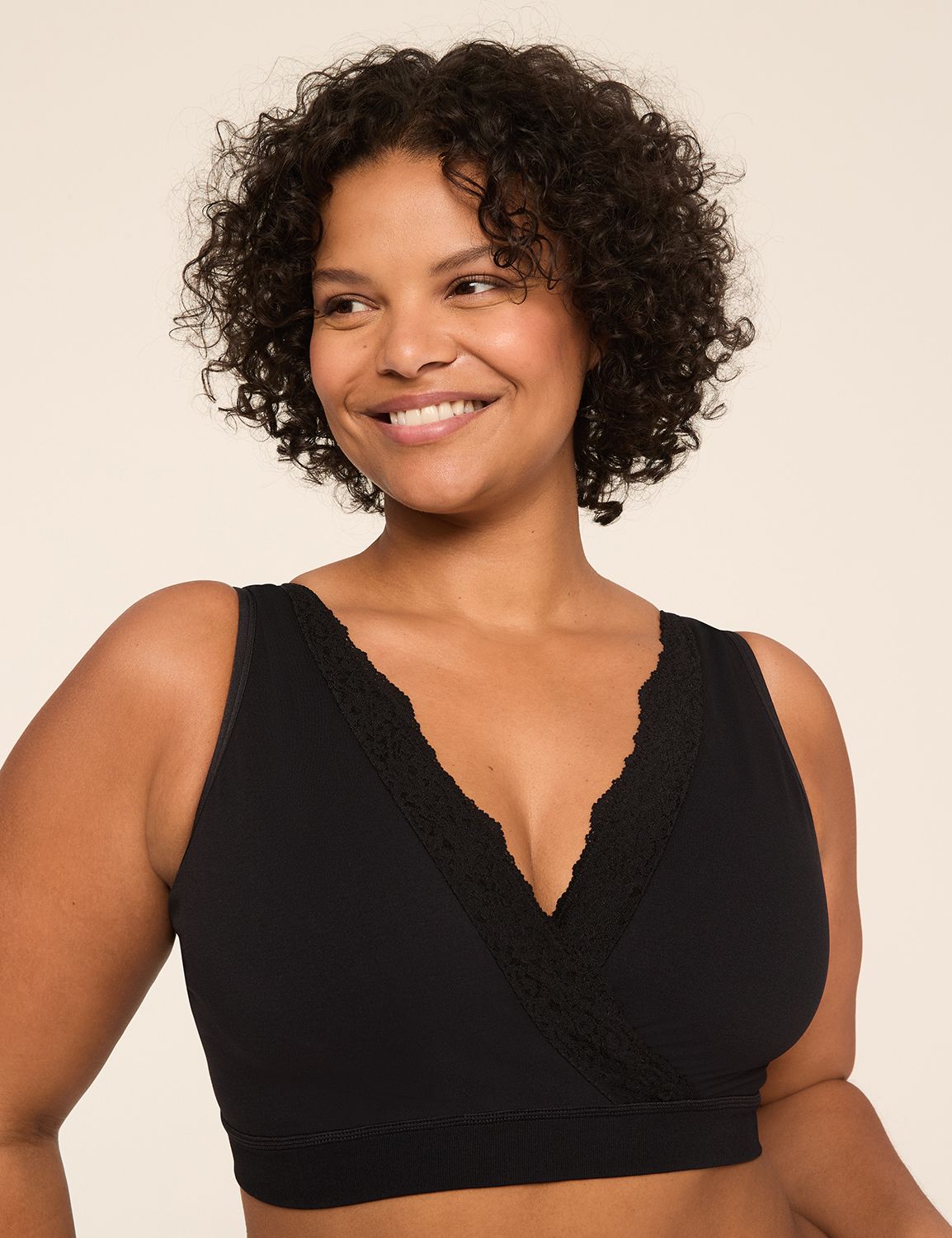 Seamless Crossover Bralette Luna La | LaneBryant