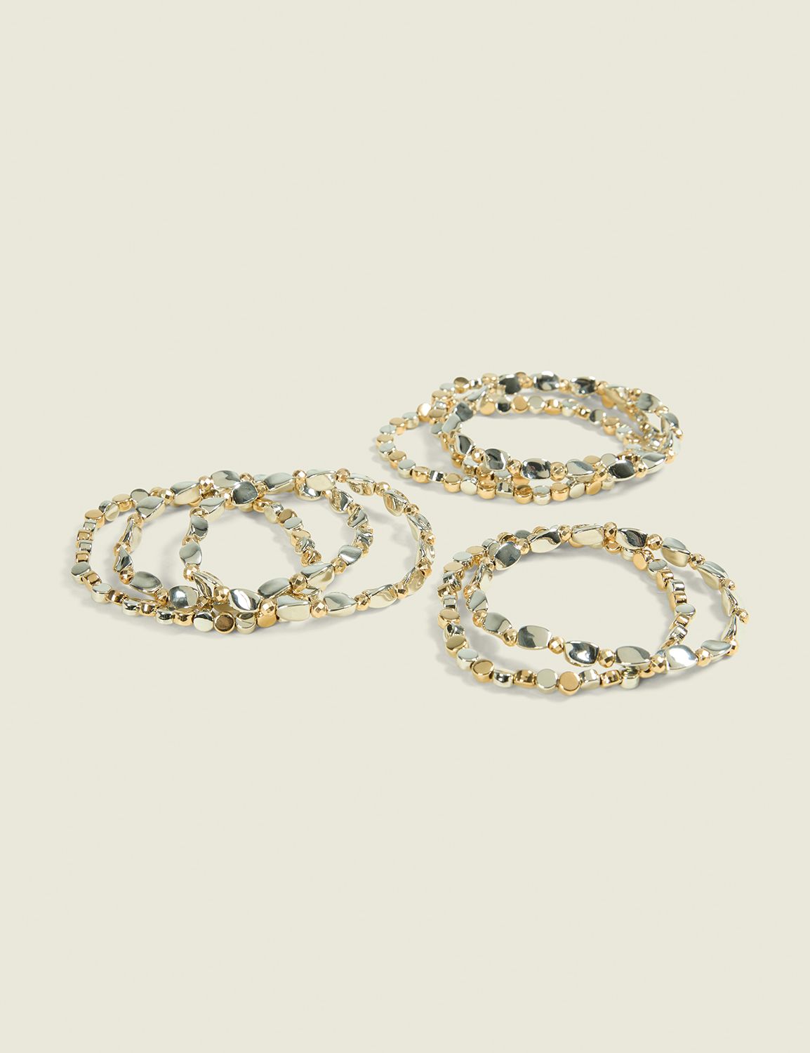 Mixed Metal Stretch Bracelet Pack | LaneBryant