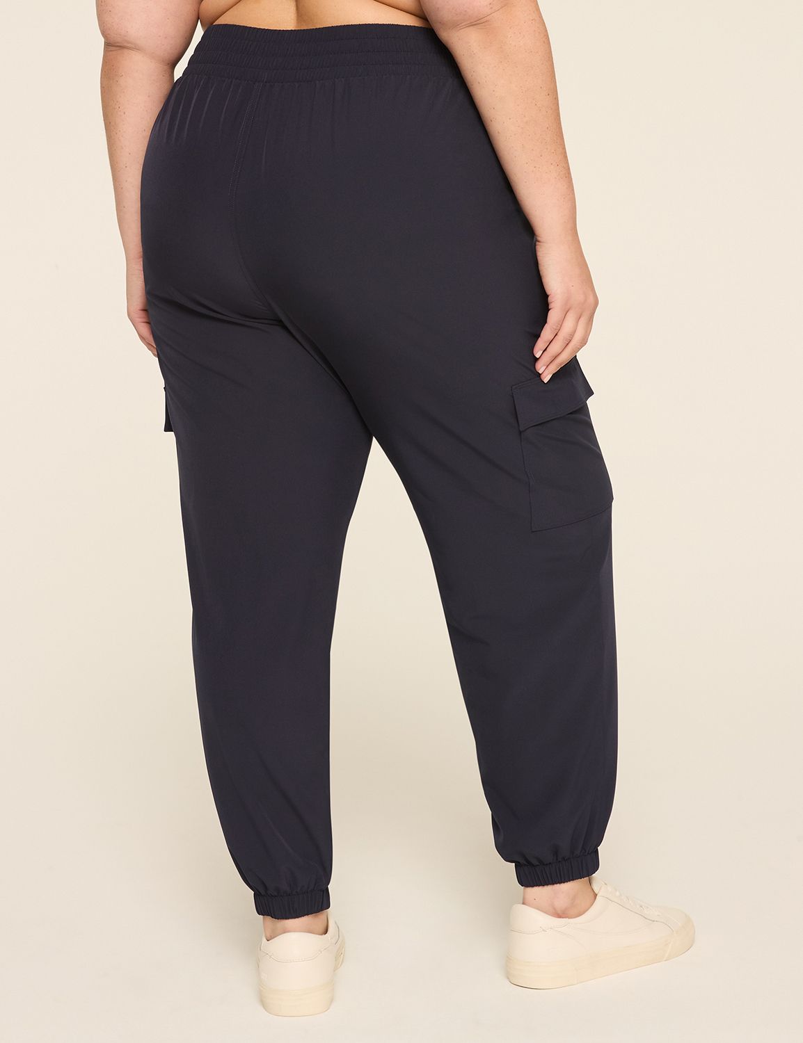 LIVI Mid Rise Woven Full Length Car | LaneBryant