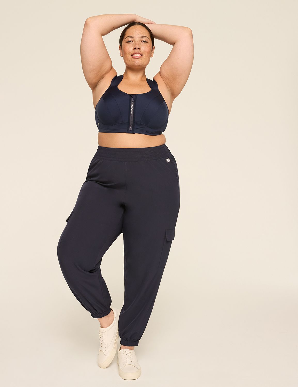 LIVI Mid Rise Woven Full Length Car | LaneBryant