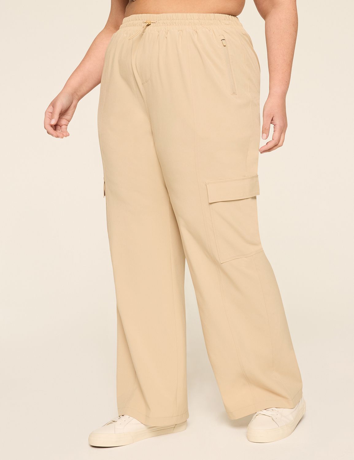 LIVI Mid Rise Twill Full Length Car | LaneBryant