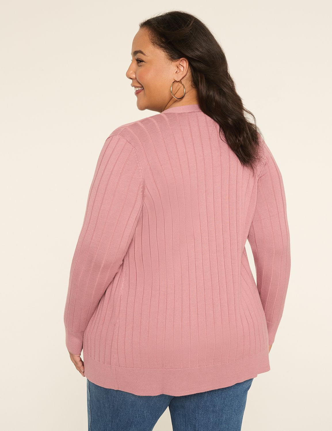 Classic Long Sleeve Open Front Wide | LaneBryant