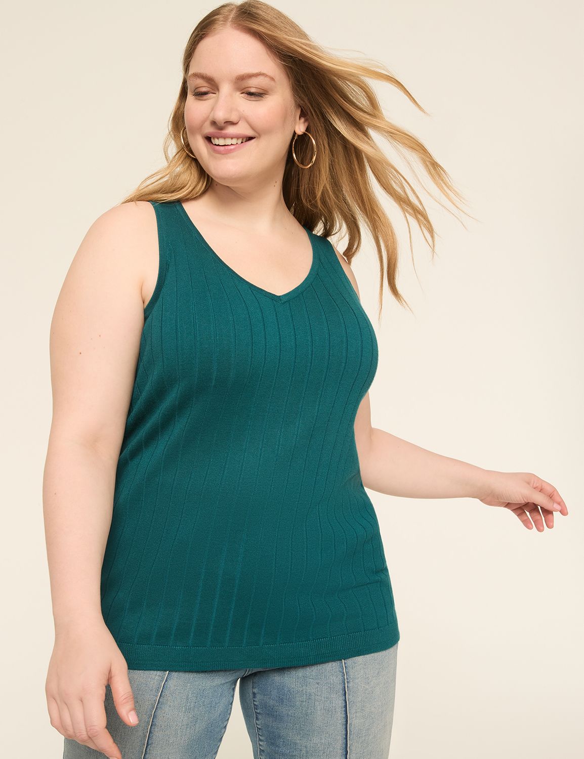 Classic Rib Sweater Tank 1147559 | LaneBryant