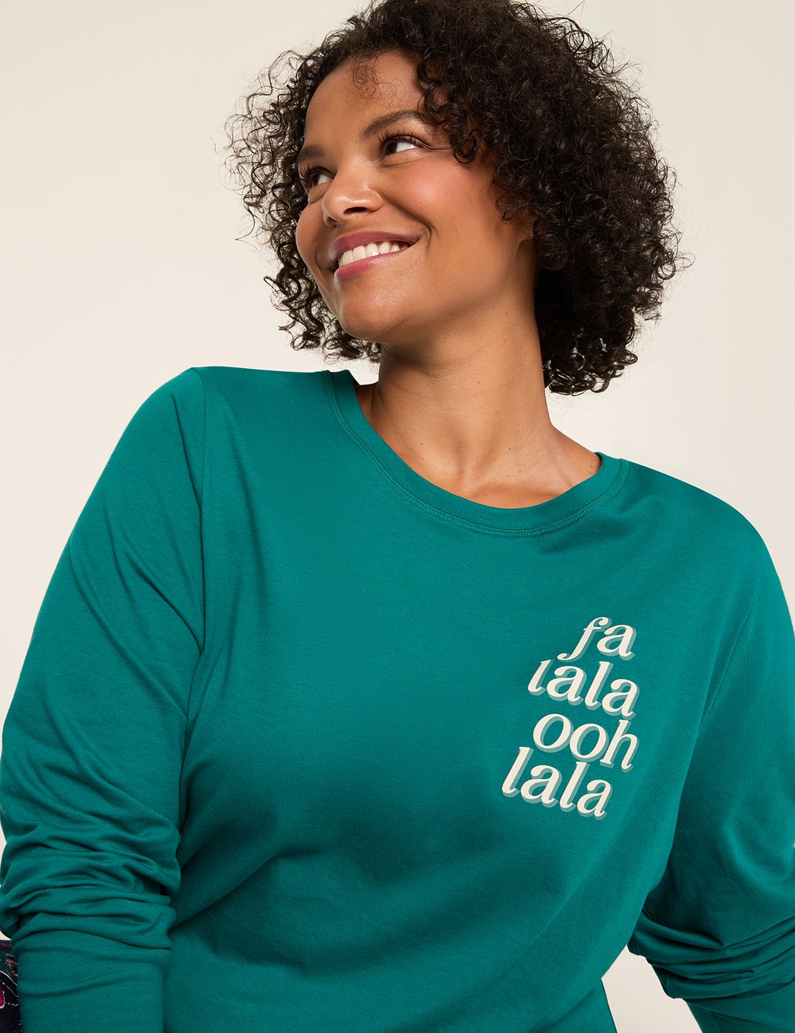 CVC Top Lt Wt 95/5 Block Pant PACKA | LaneBryant