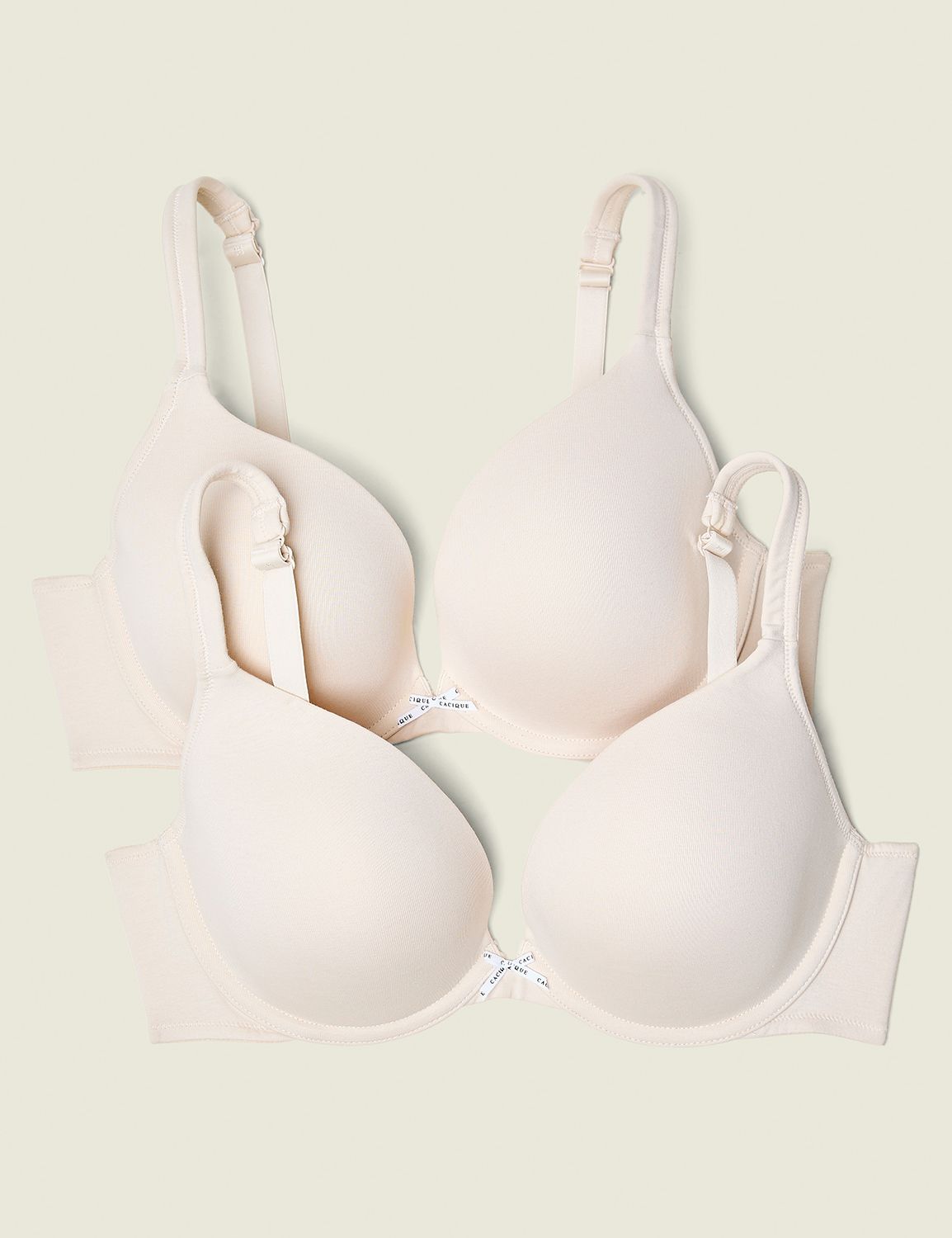 Cotton Boost Plunge Bra 2-Pack | LaneBryant