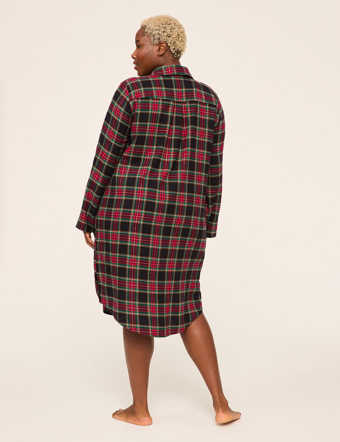LUREX Yarn Dye Flannel Midi PACKAGE | LaneBryant