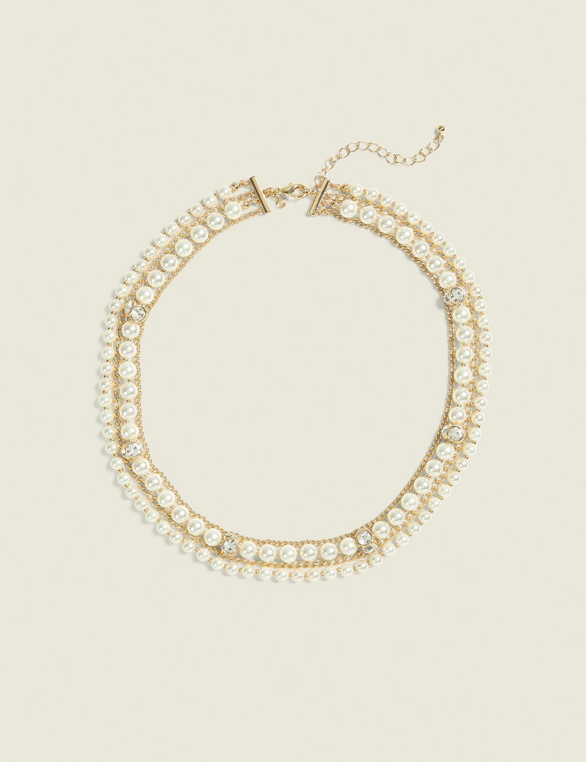 Pearl Multi Row Necklace | LaneBryant