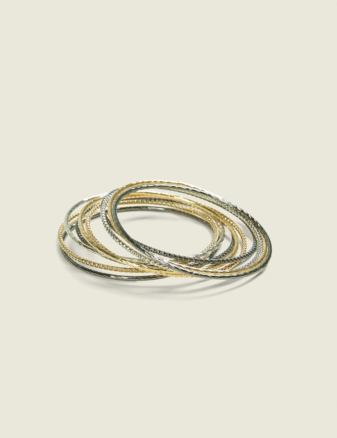 Mixed Metal Bangle Bracelet Set | LaneBryant