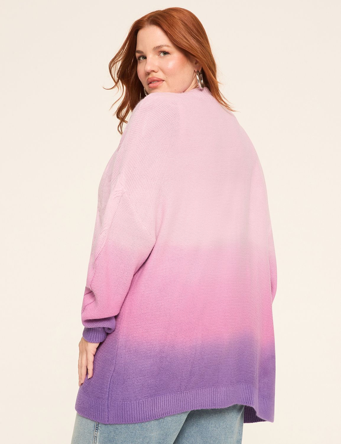 Classic Long Sleeve Open Front Dip- | LaneBryant
