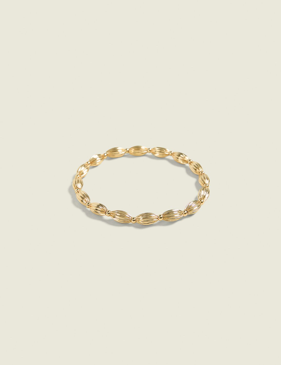 Mixed Texture Gold stretch bracelet | LaneBryant