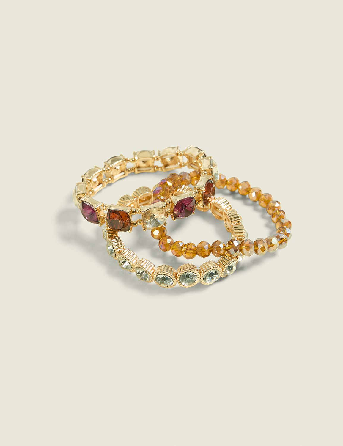 Neutral Stone Stretch Bracelet Set | LaneBryant