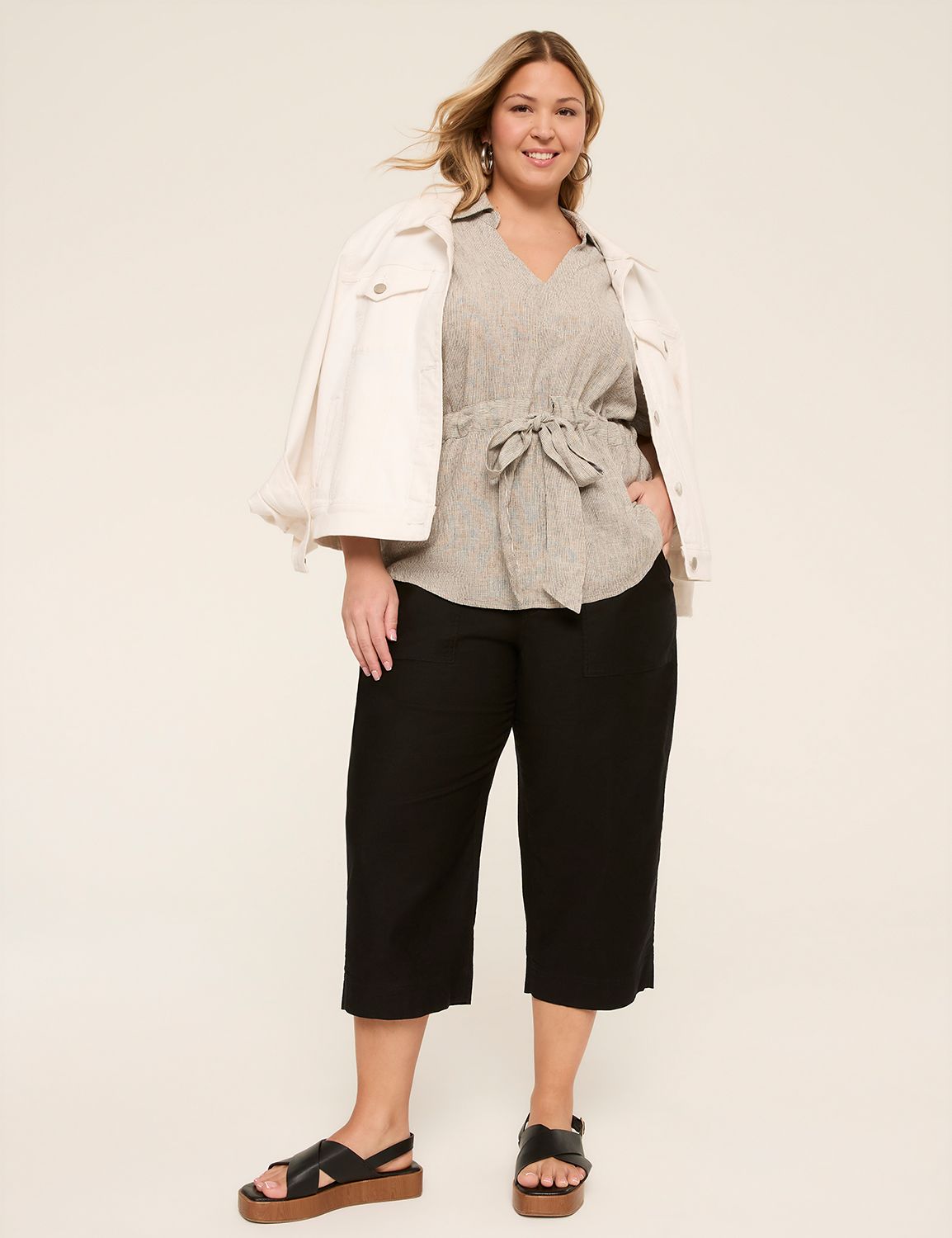 EVERSLUB CARGO CAPRI S1149442 | LaneBryant